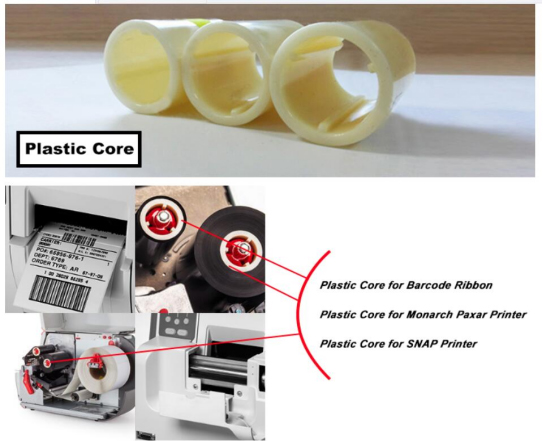 Plastic Core for TTR Rolls | Havesino
